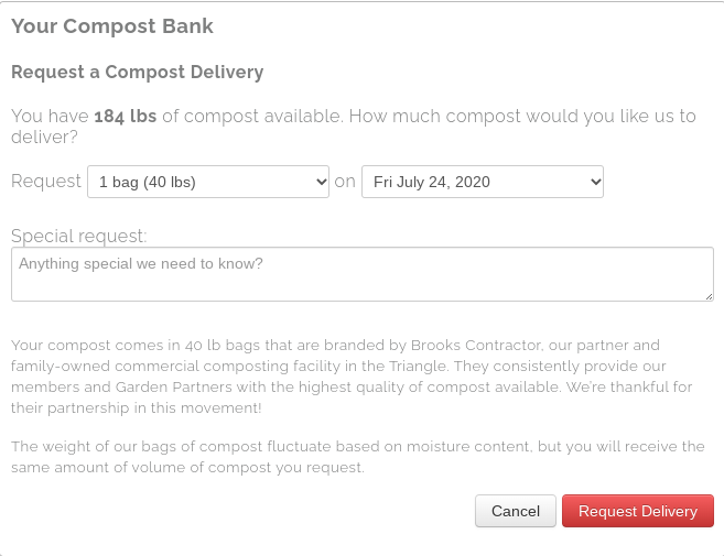 How do I request compost?