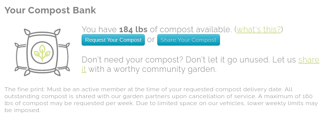 How do I share my compost with a Garden Partner?